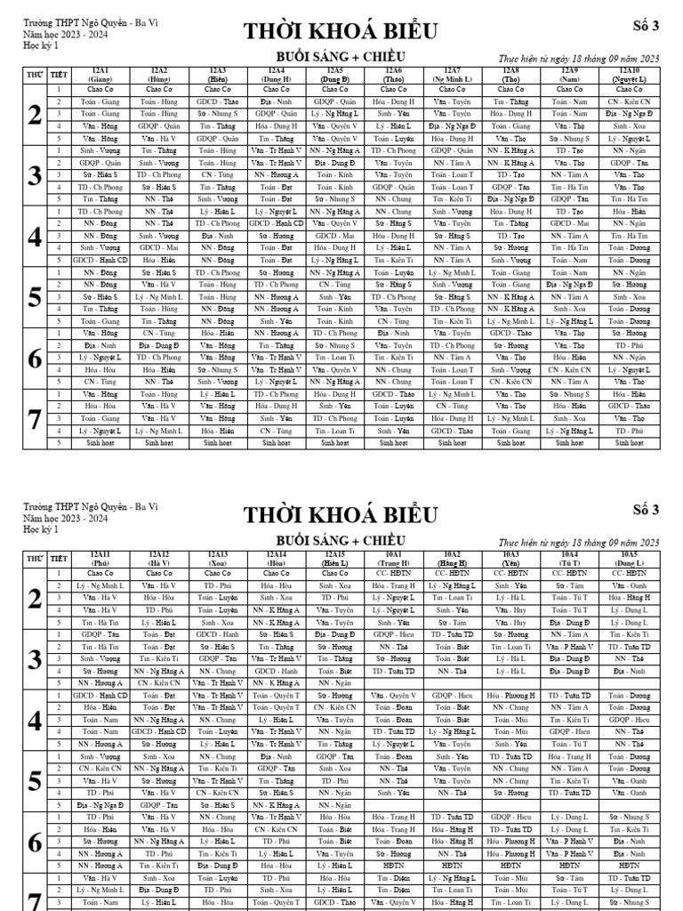 Lop Sang+Chieu | PDF