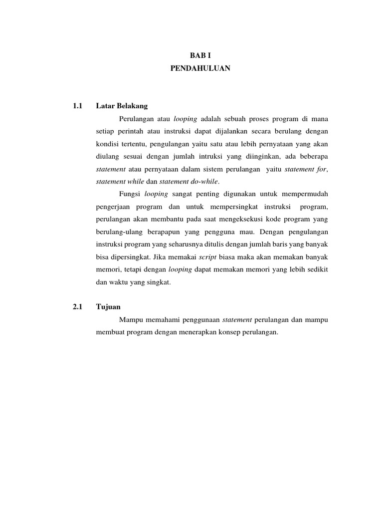 Panduan Looping Python | PDF