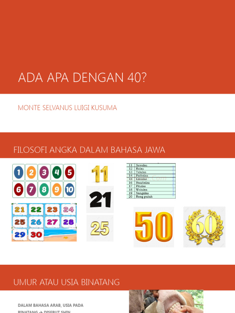 Makna Angka 40 dalam Kehidupan | PDF