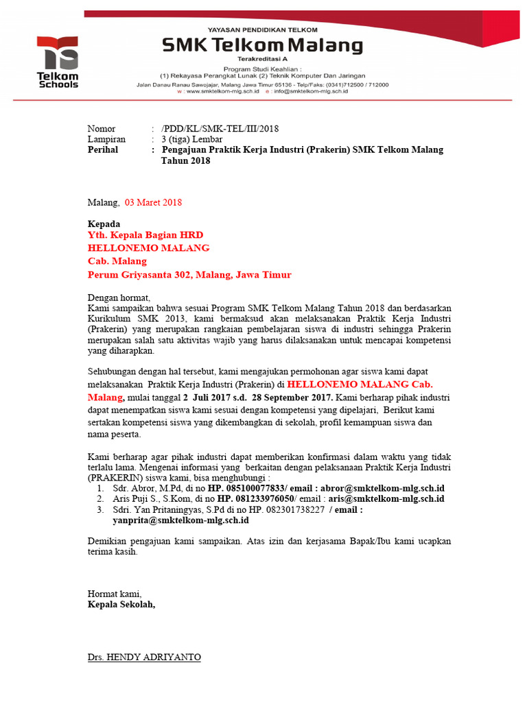 Format Surat Pengajuan | PDF