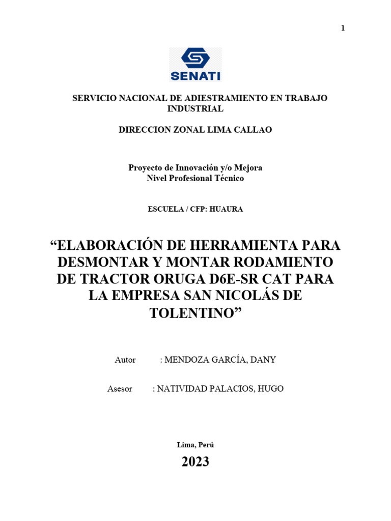 Elaboracion de Proyecto Final 04-12-2023 Dany | PDF Elaboracion de Proyecto Final 04-12-2023 Dany | PDF