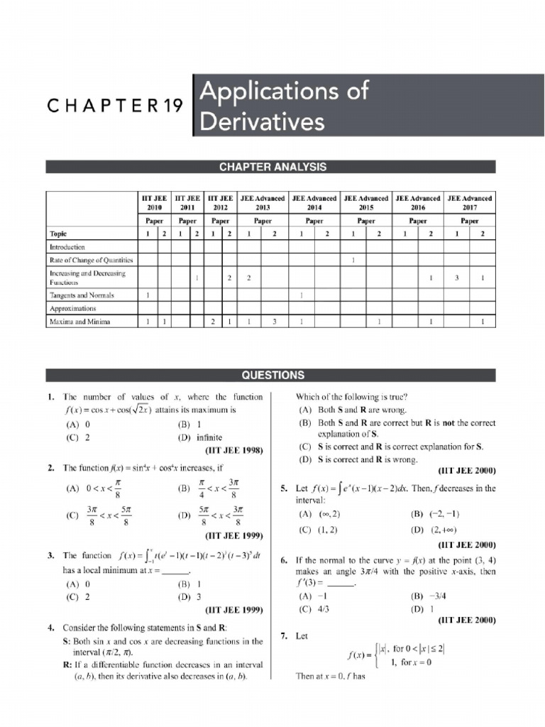 Applications and Derivatives | PDF