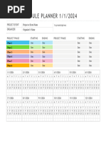 2026 Event Schedule Planner | PDF