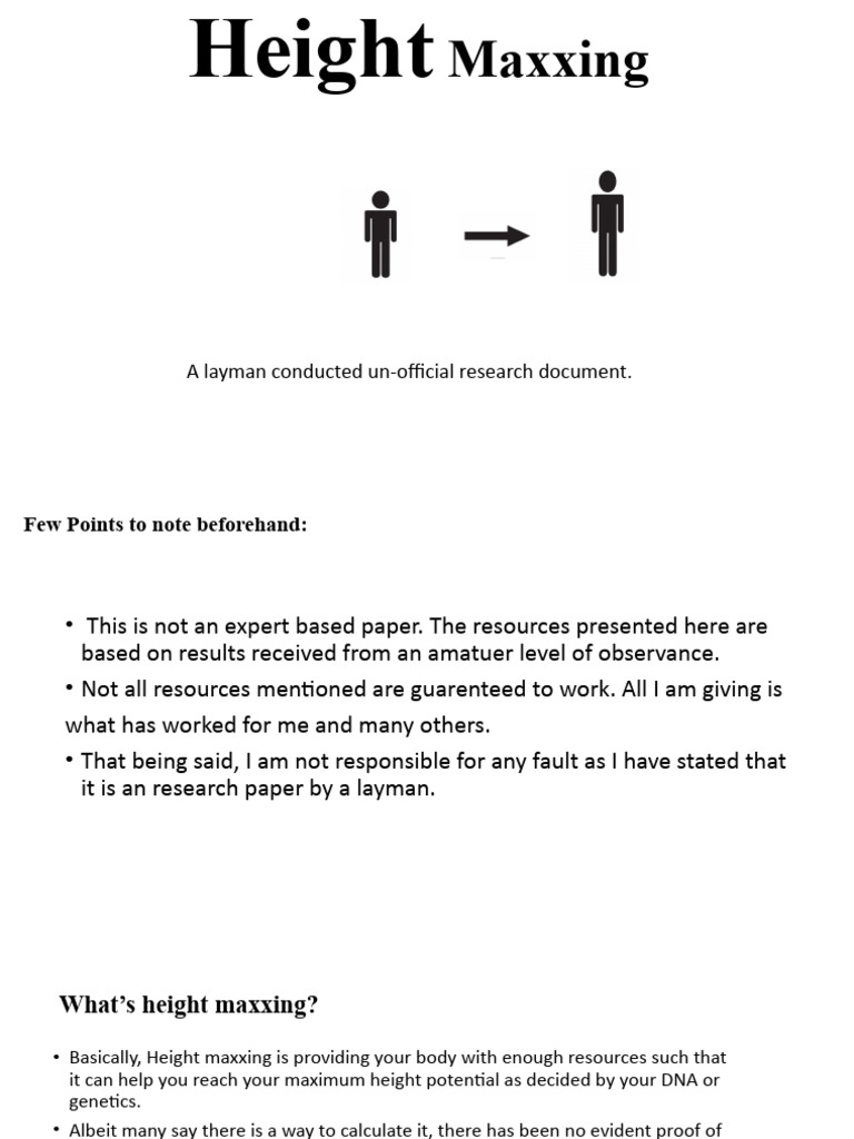 Height Maxxing | PDF