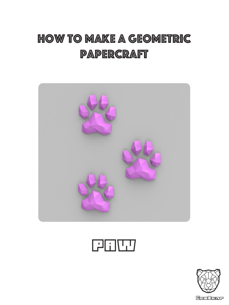 Paw Papercraft by Geobear | PDF