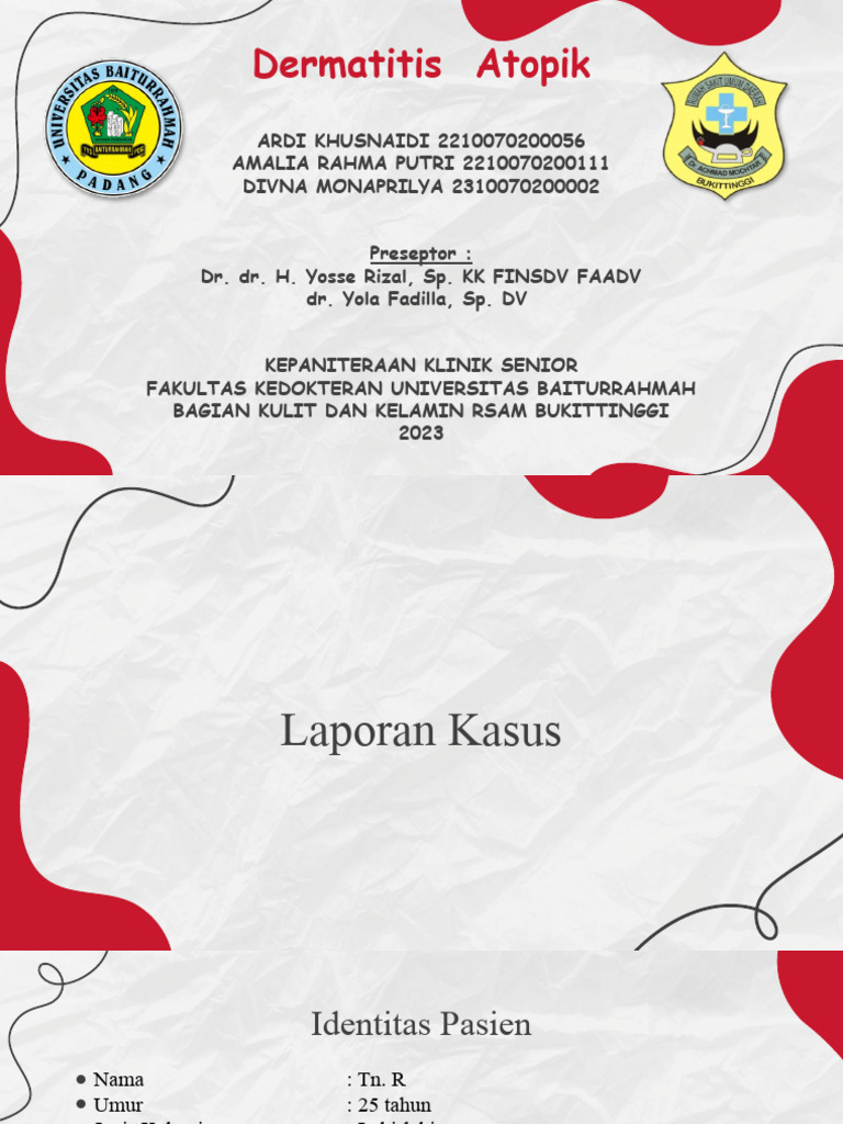 Dermatitis Atopik - Kelompok 2 Fix | PDF | Kesehatan Holistik