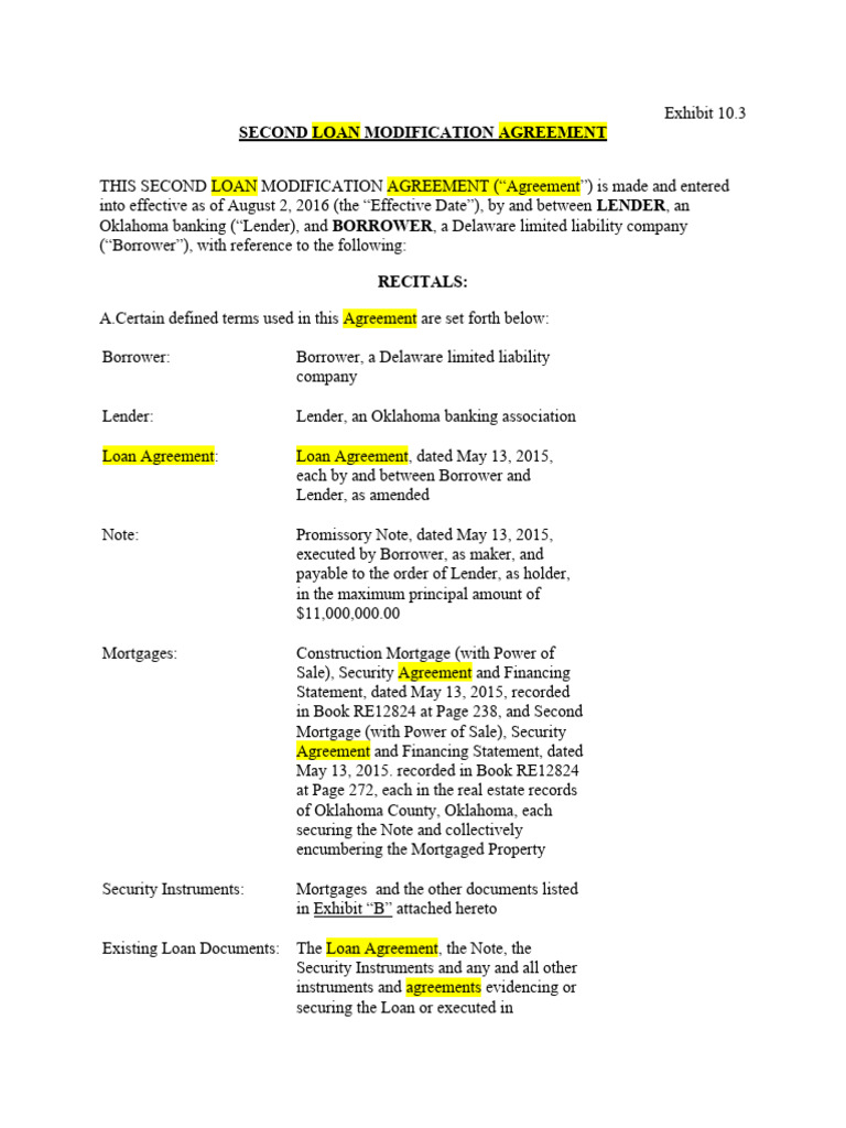 Loan Modification Agreement | PDF | Loans | Mortgage Loan