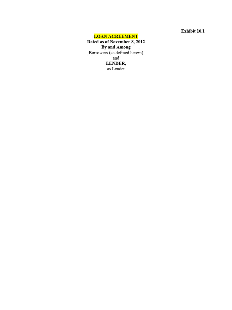 Loan Agreement 2 | PDF