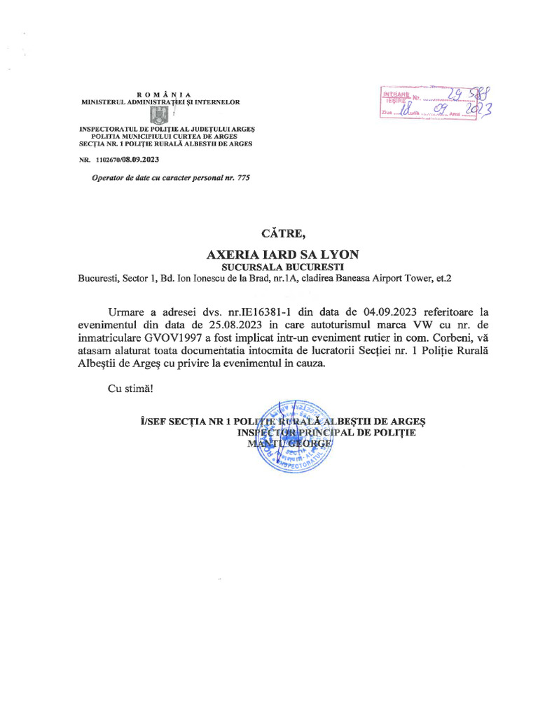 Documente Politie | PDF