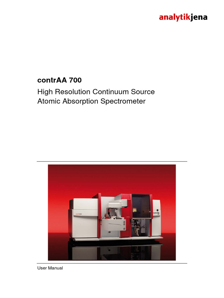 Analytik Jena Contraa 700 Labrecycling | PDF | Ultraviolet | Atomic Absorption Spectroscopy