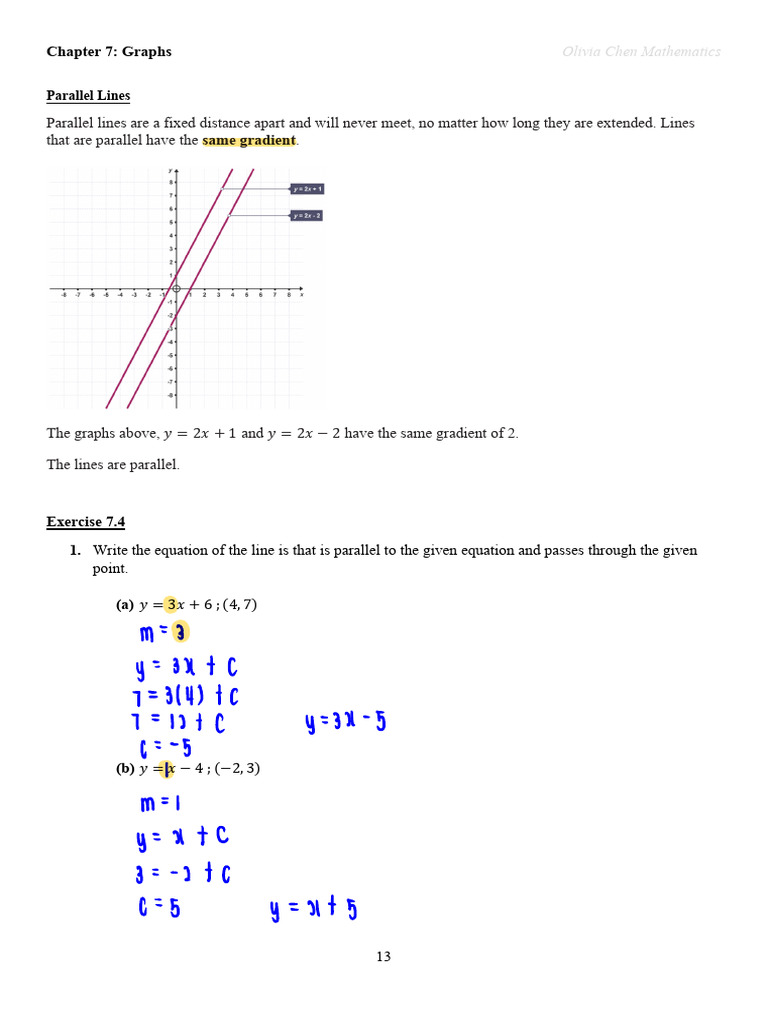 Chapter 7 - Graphs (Ex 7.4 - Ex 7.6) Answers | PDF | Euclidean Geometry ...