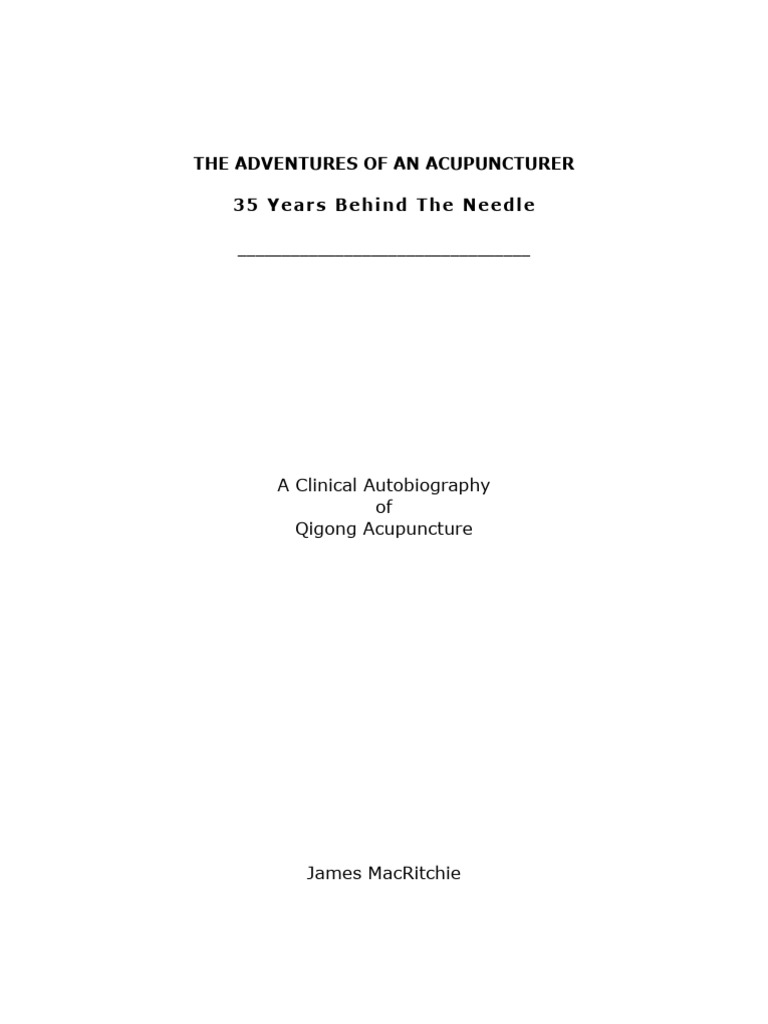 Qigong Acupuncture | PDF | Traditional Chinese Medicine | Qi