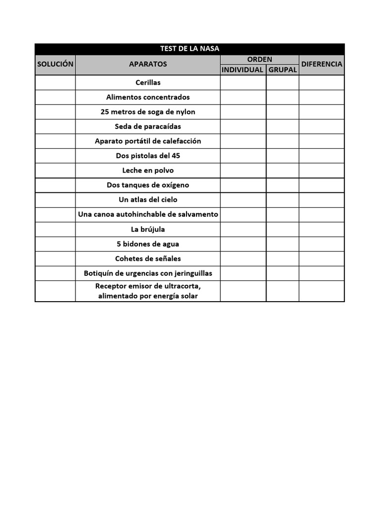 Test NASA | PDF