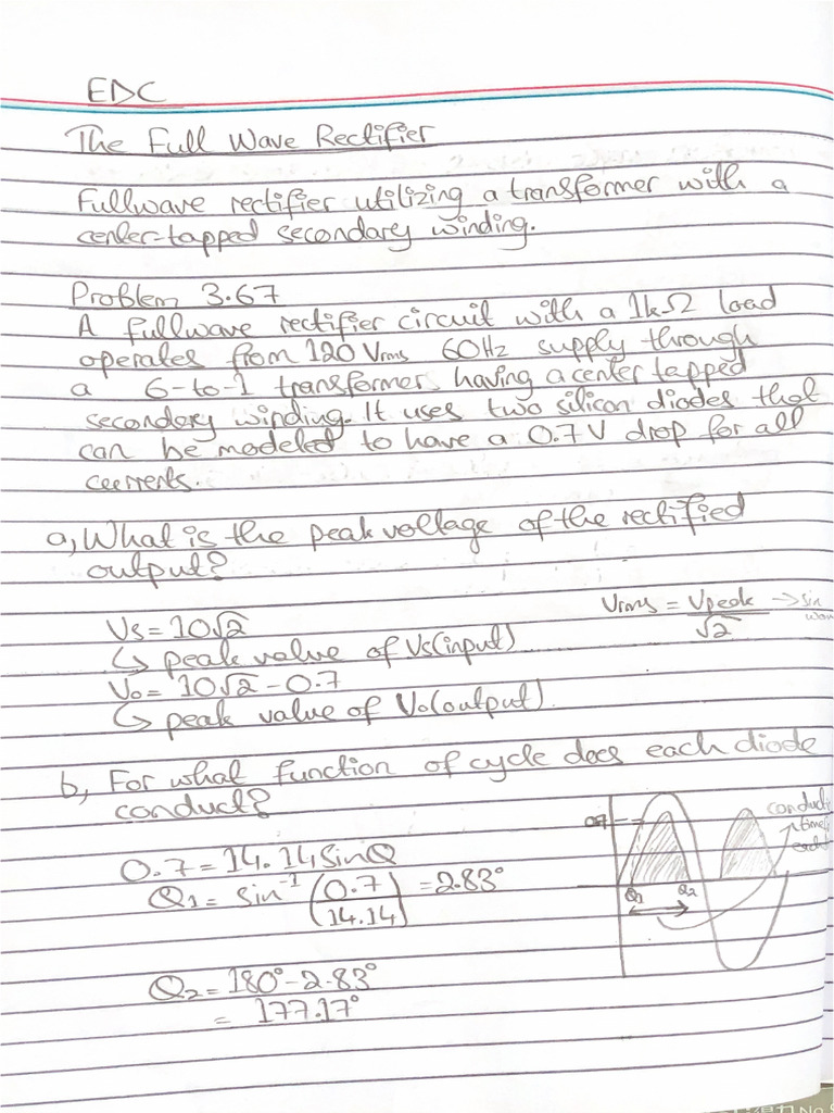 Diodes - Part 3 - Class Notes | PDF