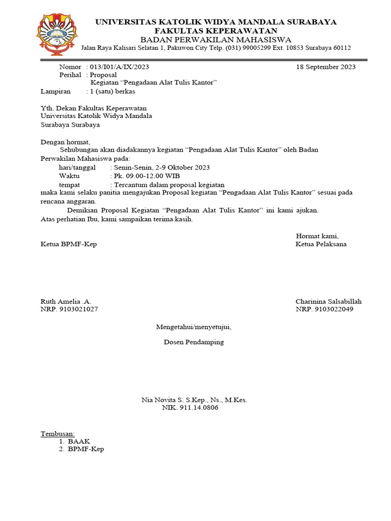 Proposal Pengadaan ATK Upload REV | PDF