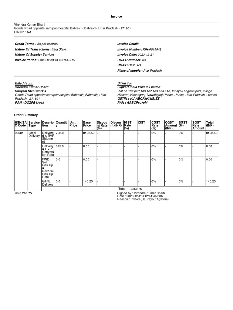 Invoice | PDF | Government Finances | Taxes