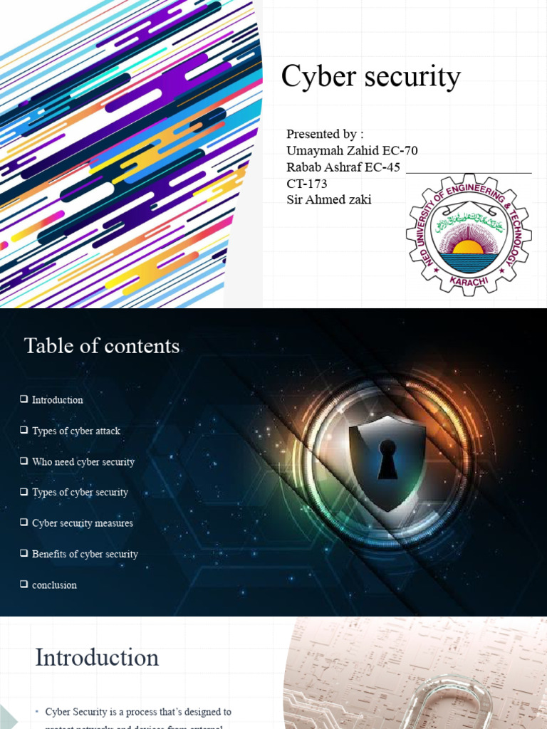 Cyber Security Pdf Security Computer Security