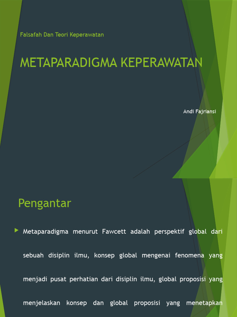 Paradigma Keperawatan | PDF | Pengembangan Diri