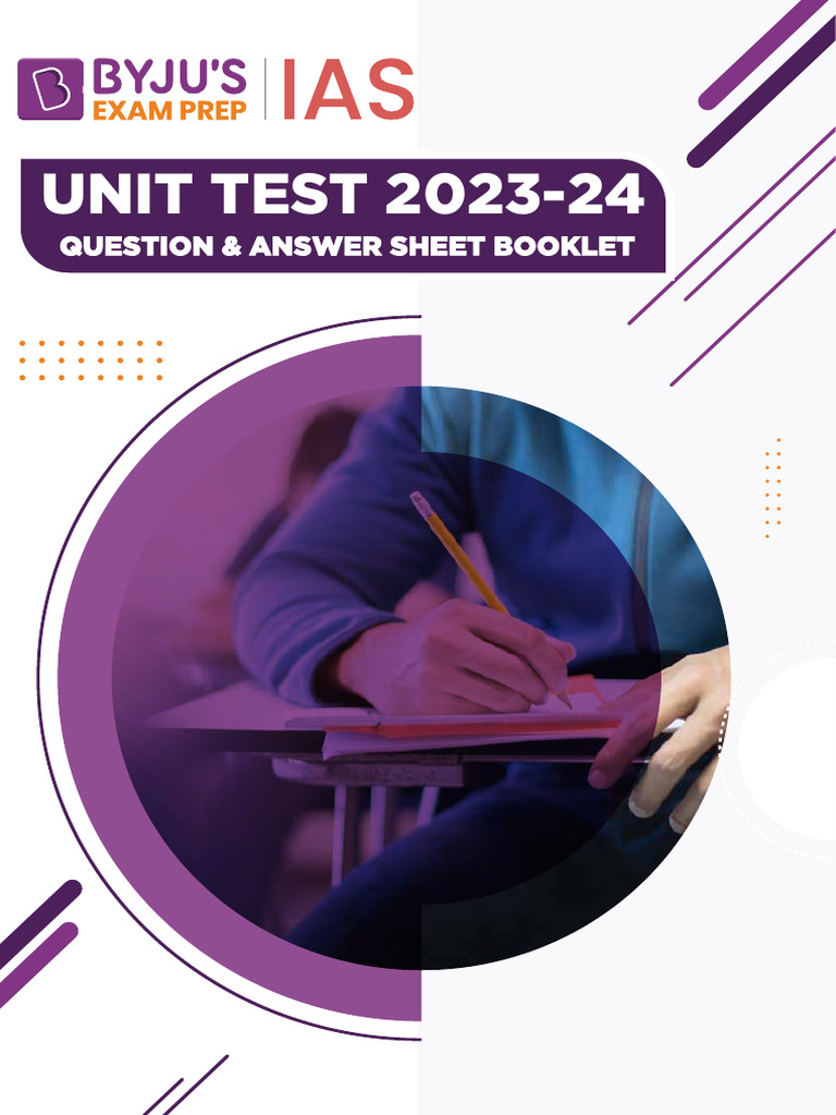 Test 21 Unit Test 2023 24 Eco 04 Answersheet Booklet Docx ...