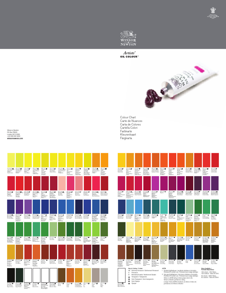 WinsorArtist Colors | PDF | Color | Artistic Techniques