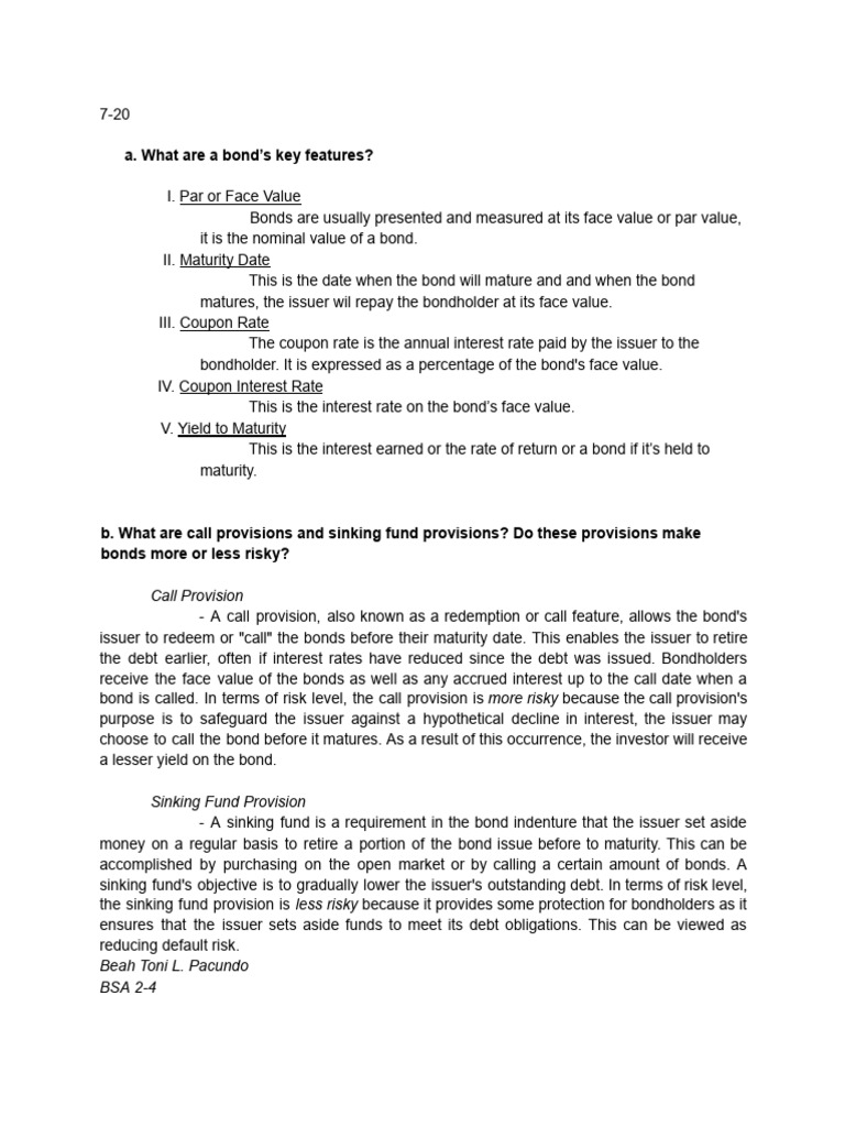 Financial Management Chapter 7 | PDF | Bonds (Finance) | Bond Credit Rating