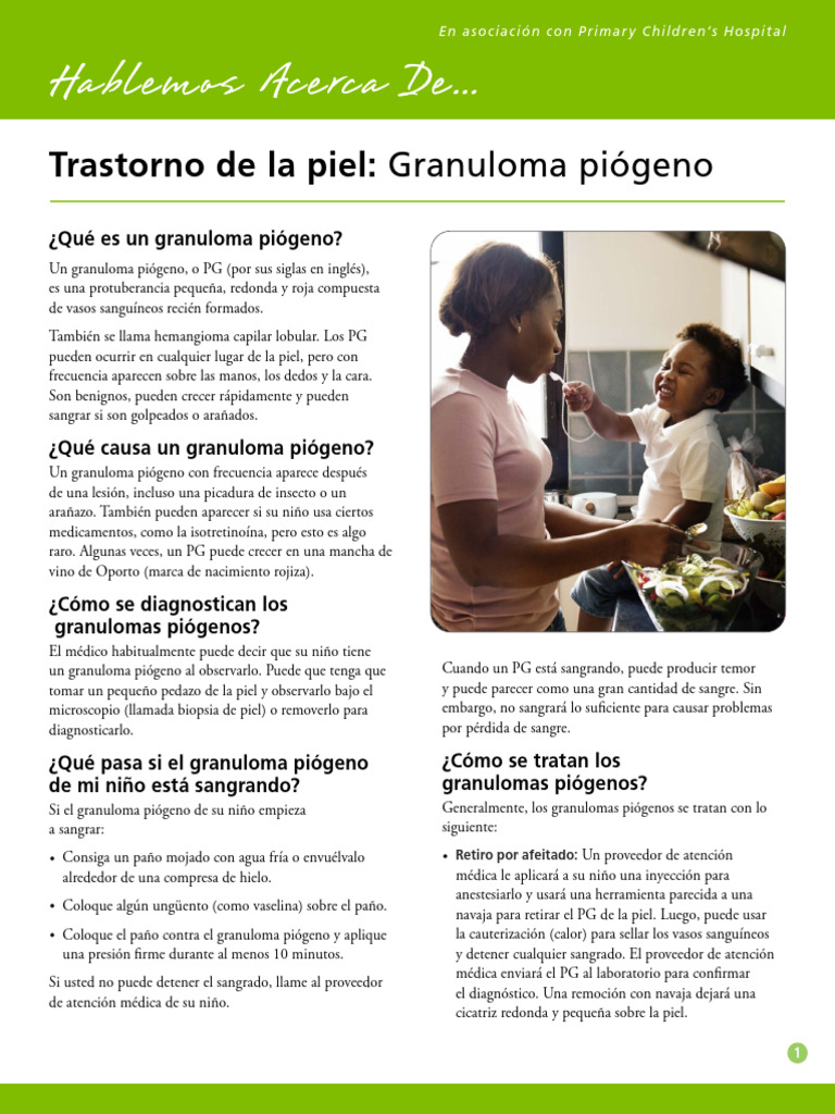 Skin Disorder Pyogenic Granuloma (Let's Talk About... Pediatric ...