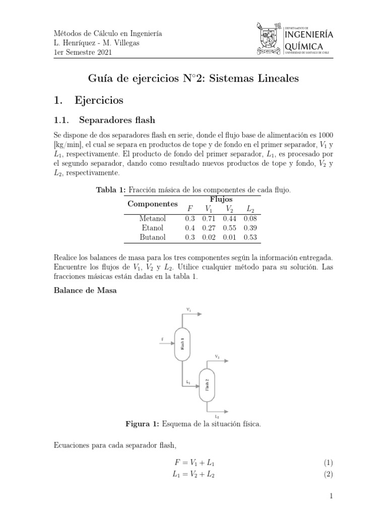 E2 Guia Sist Lineal | PDF | Ecuaciones | Matriz (Matemáticas)
