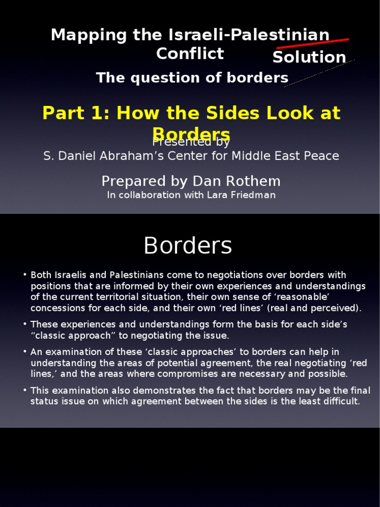 2008-01 Mapping The Conflict - Borders - Part 1 - Classic Approach To ...