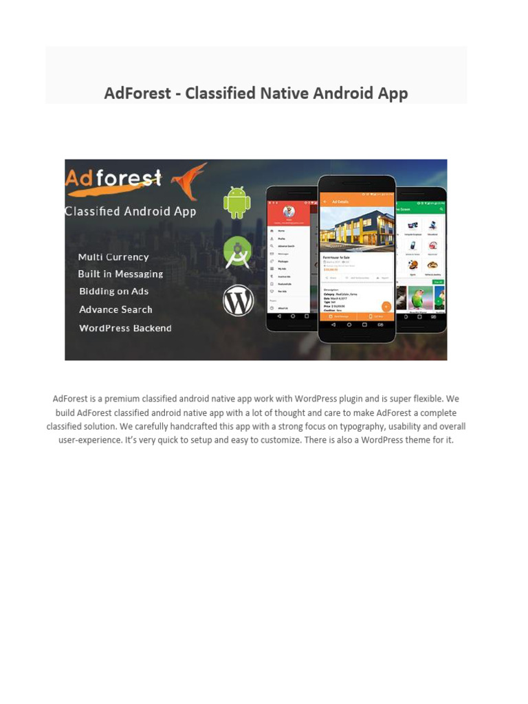 AdForest Setup Guide for Developers | PDF
