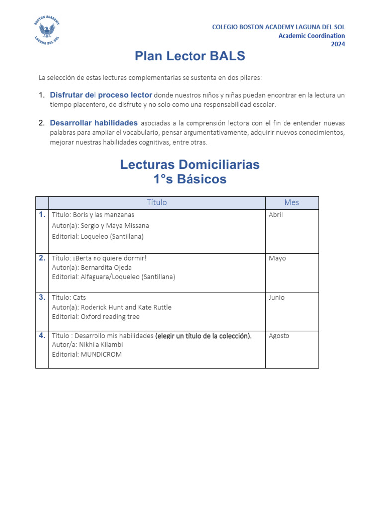 Plan-Lector 2024 | PDF | Ciencias sociales | Libros para adolescentes