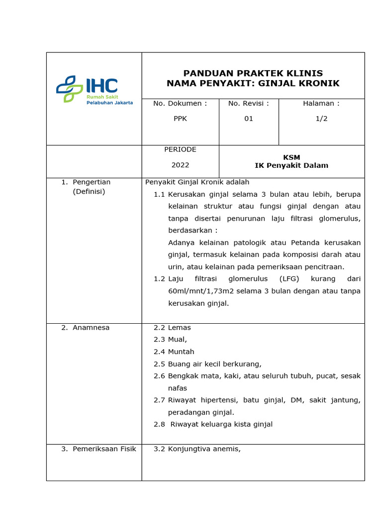 PPK CKD + HD | PDF