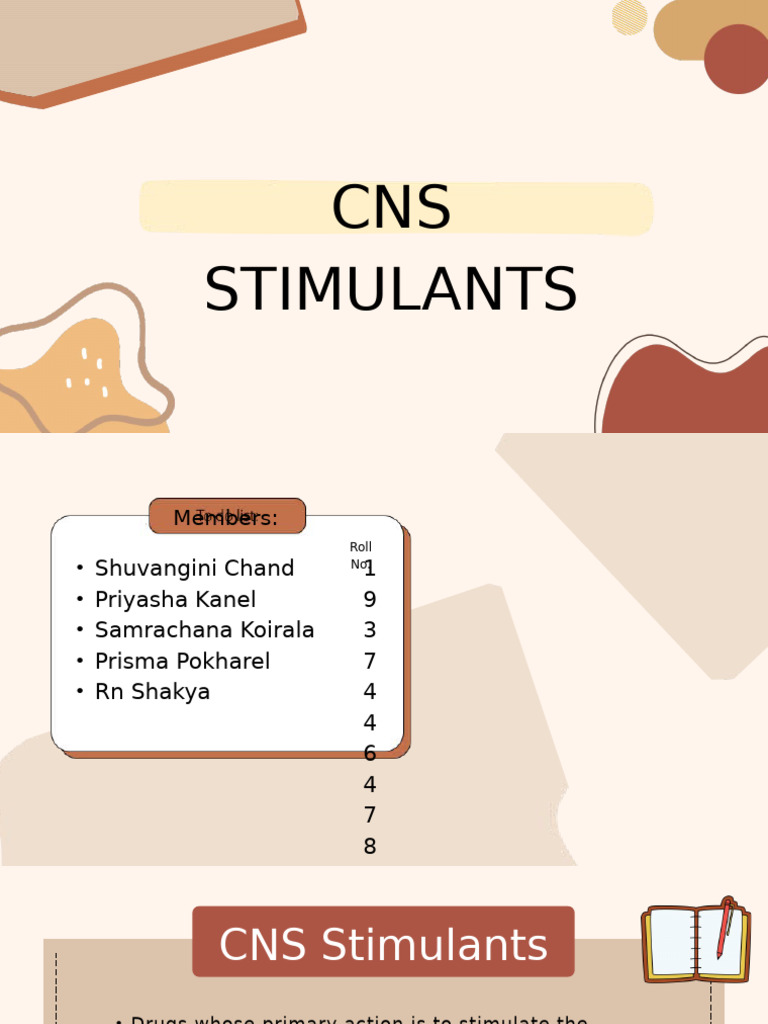 CNS Stimulants | PDF