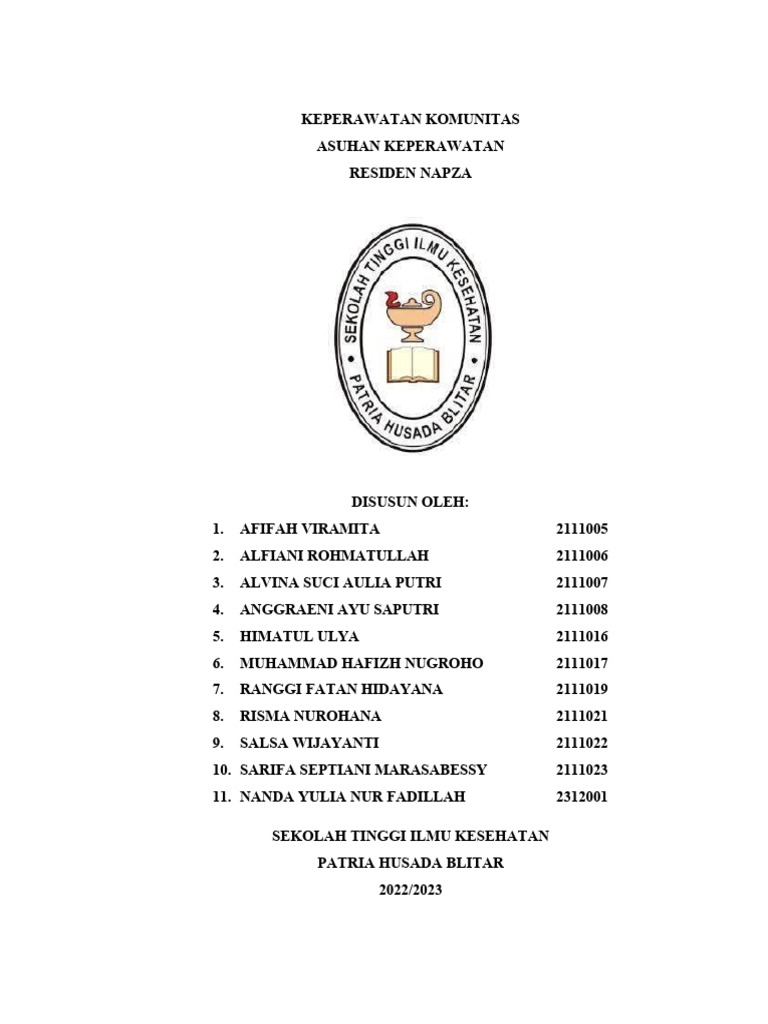 Asuhan Keperawatan untuk Residen NAPZA | PDF