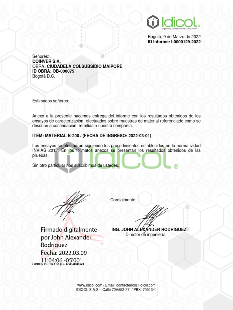 Ensayos Recebo B200 - Llenos Granulares | PDF | Física Aplicada e ...