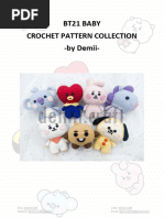 Bts Bt21 | PDF | Crochet | Textile Arts