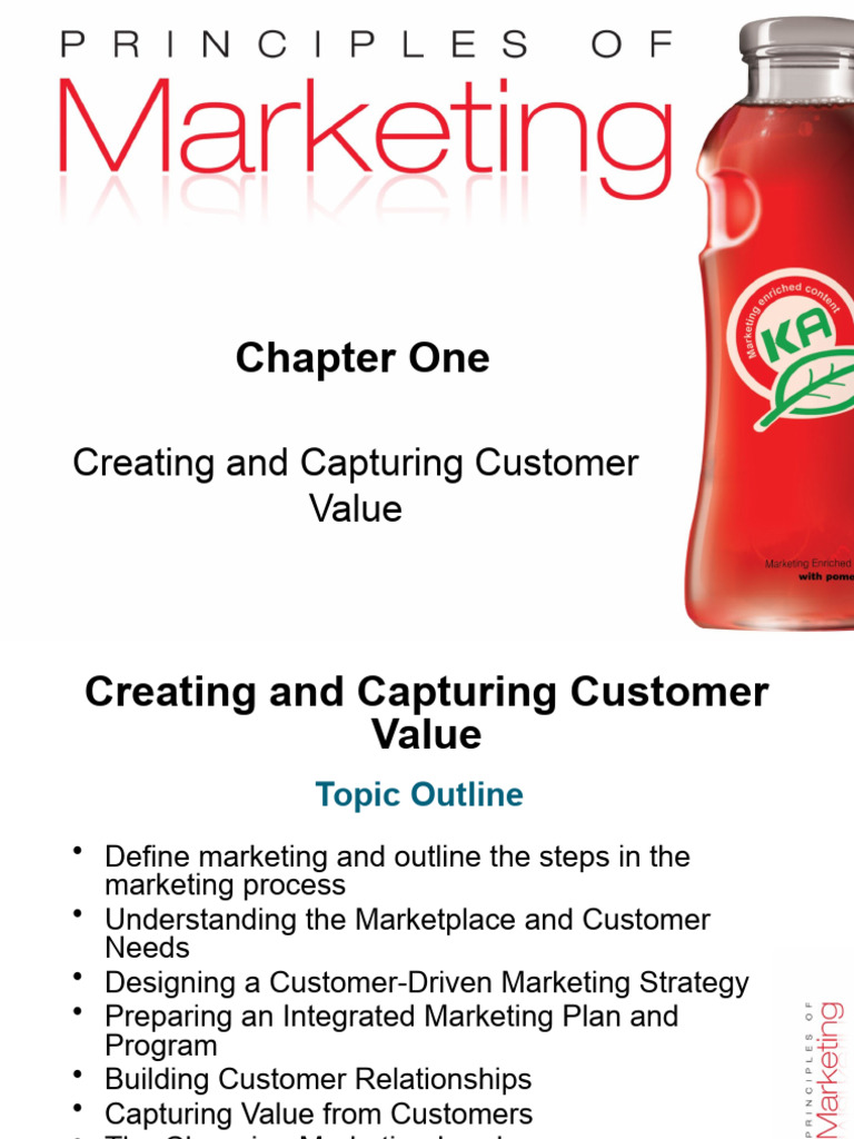 Chapter 1 Marketing-Creating Customer Value and Engagement | PDF