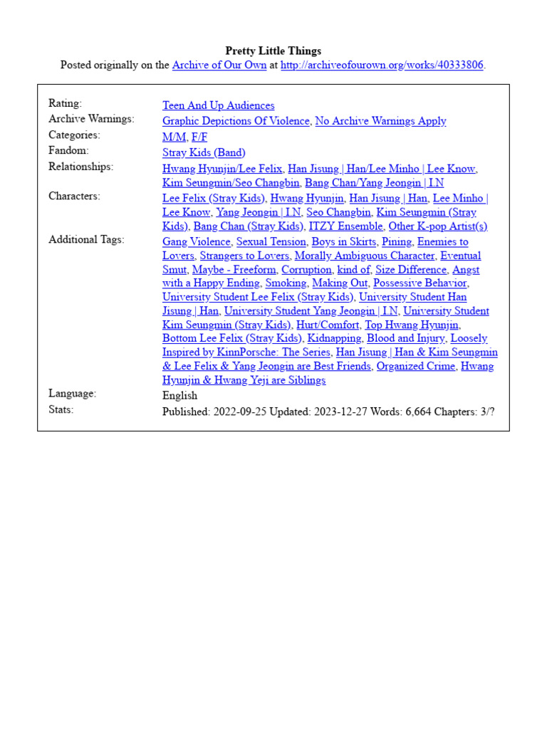 Pretty Little Things | PDF