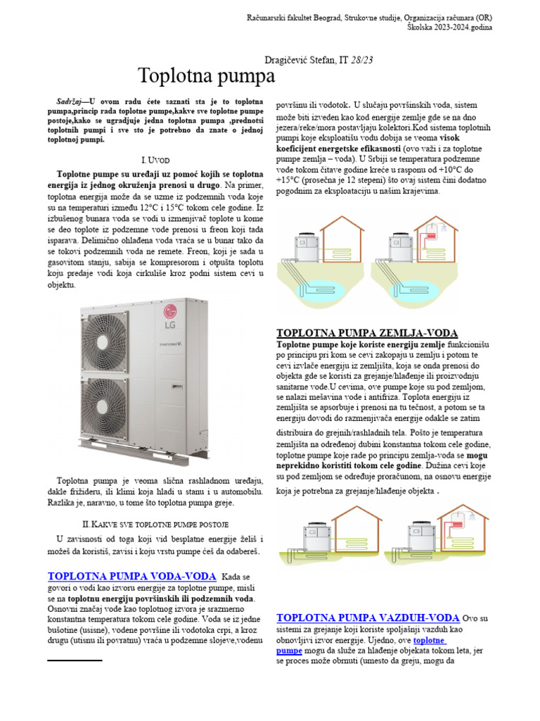 Toplotna Pumpa | PDF