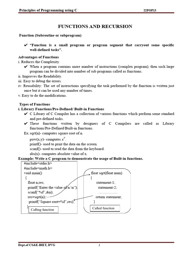 Module3 Functions Pdf Parameter Computer Programming Computer Program