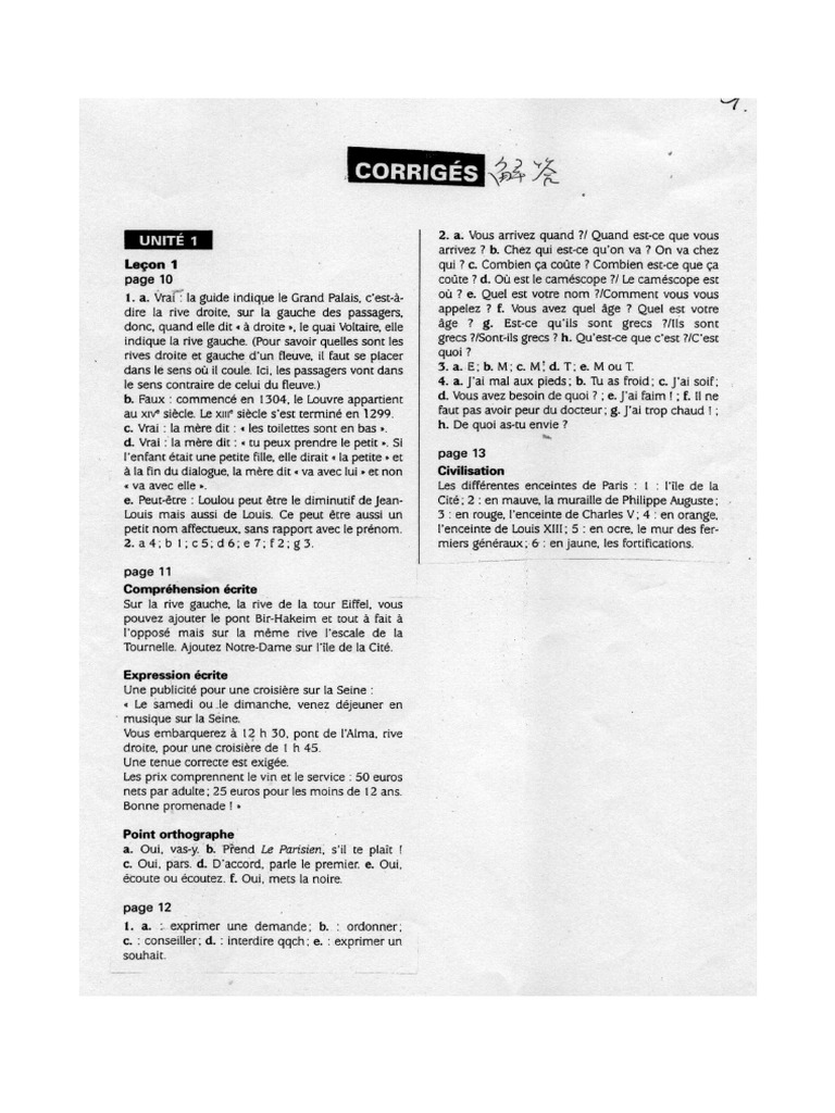 Leçon 1 | PDF