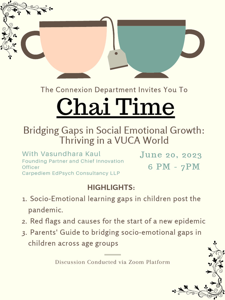 Chai Time Invitation 2023 | PDF | Wellness