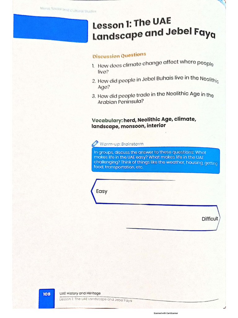 Text Book Pages - Half Yearly UAE SST GR 9 | PDF