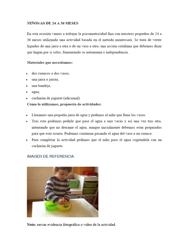 Niños de 24 A 36 Meses | PDF | Relaciones personales, crianza y ...