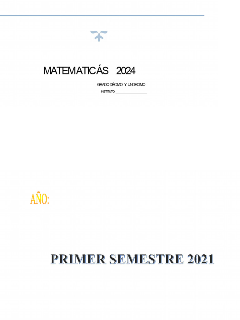 Matematicas Decimo y Undecimo | PDF