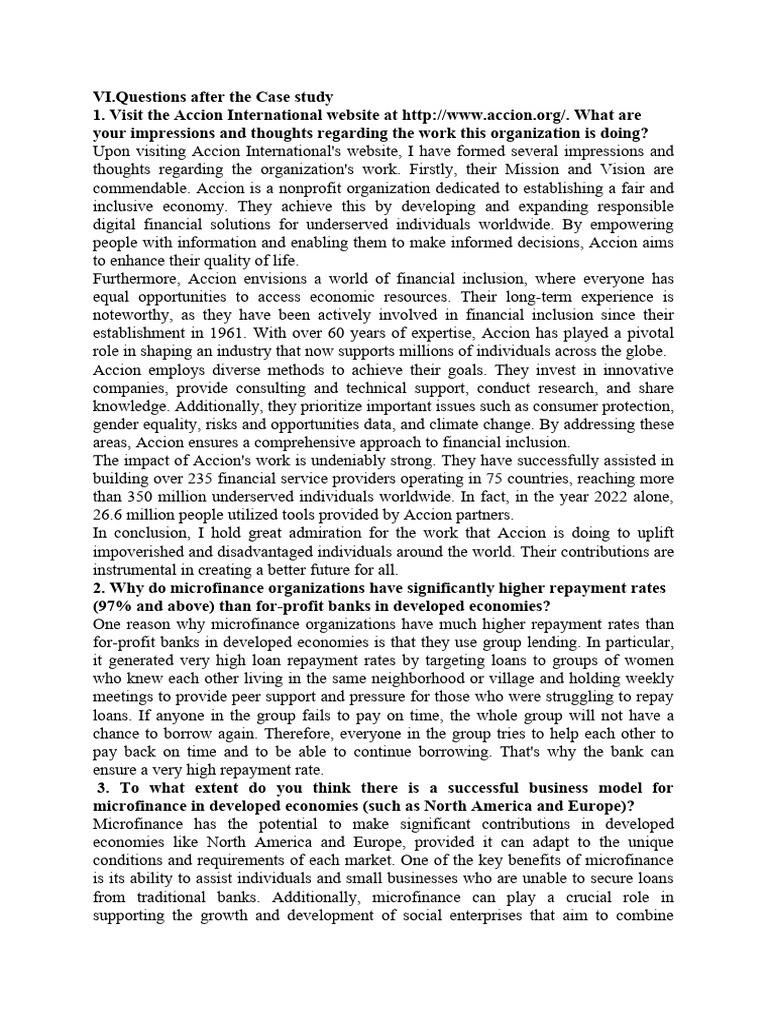 Questions After Case Study | PDF