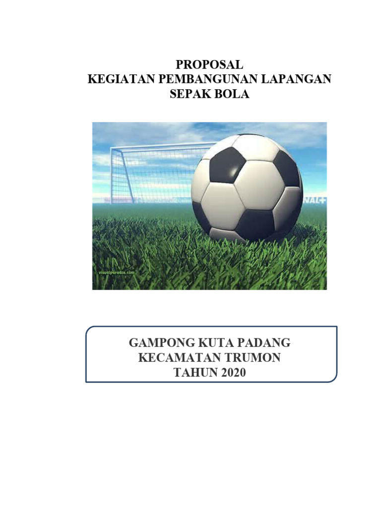 Contoh Proposal Permohonan Dana Lapangan | PDF