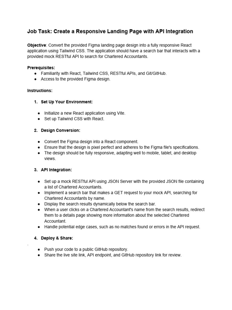 Frontend Internship Assignment | PDF Frontend Internship Assignment | PDF