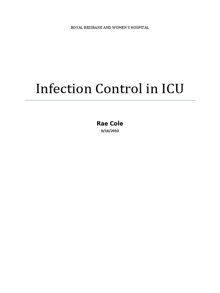 Infection Control | PDF | Hospital Acquired Infection | Hand Washing
