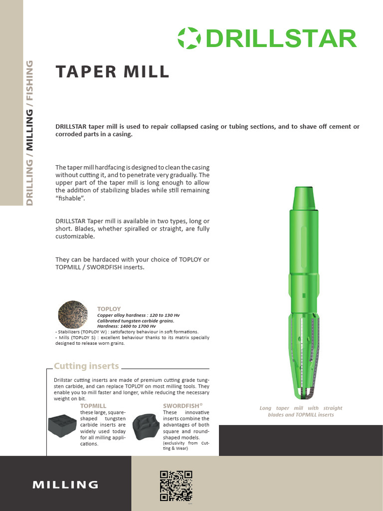Milling Taper Mill Web | PDF