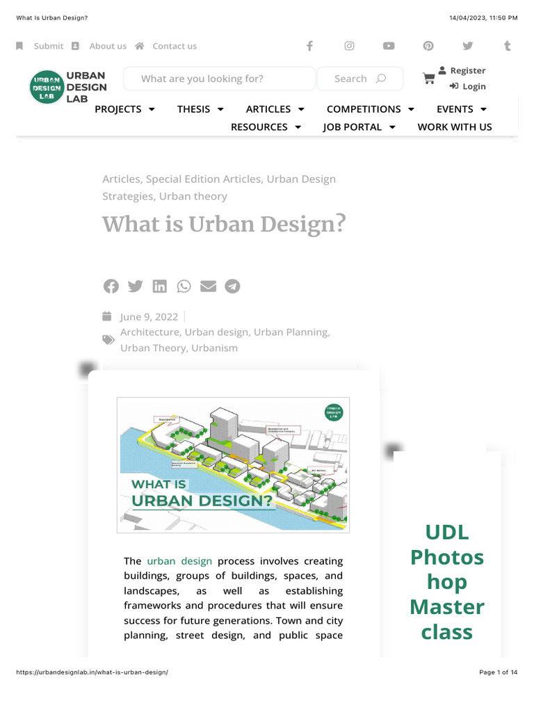What Is Urban Design? | PDF